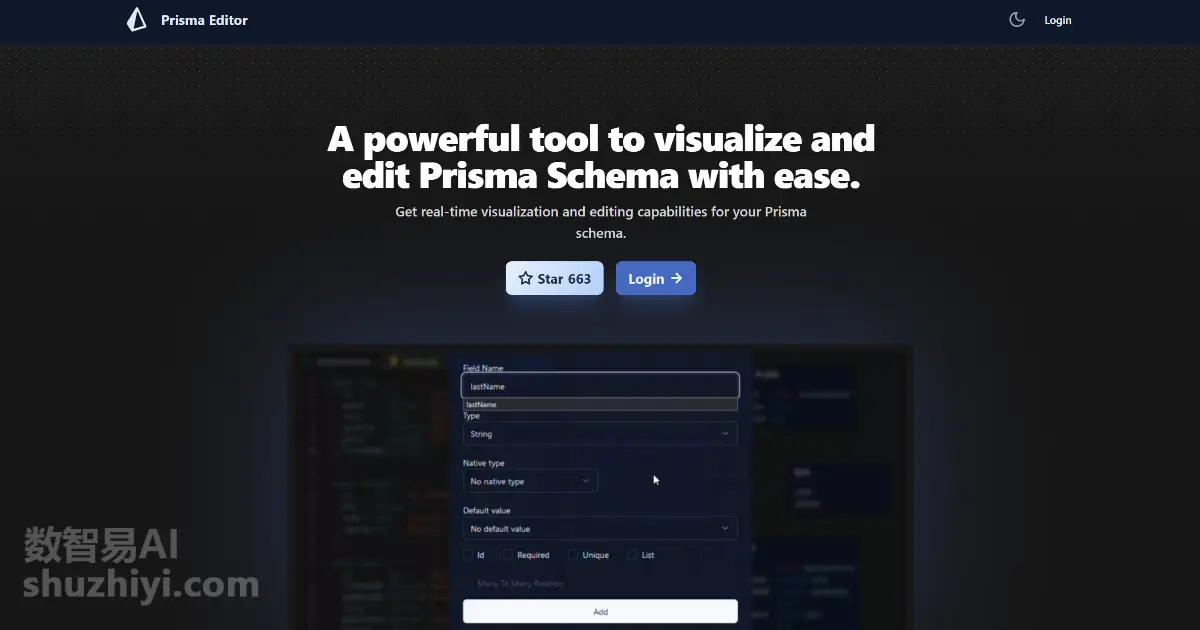 AI工具Prisma Editor：革新Prisma模式管理的利器 - 数智易AI
