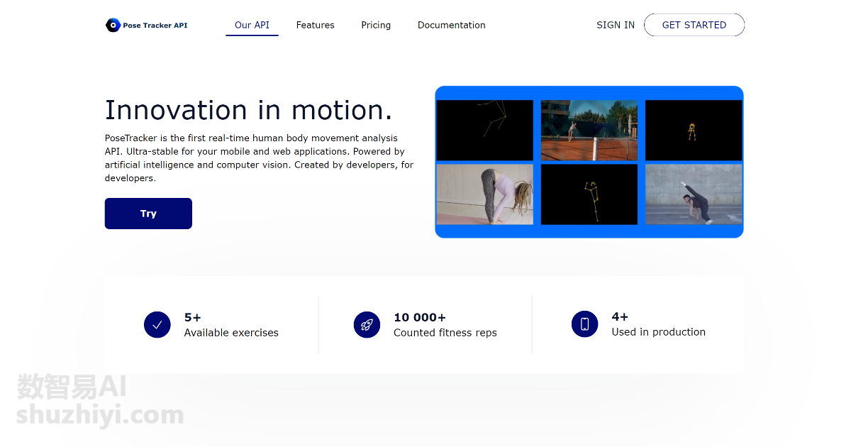AI驱动的PoseTracker：实时人体动作跟踪工具简介 - 数智易AI